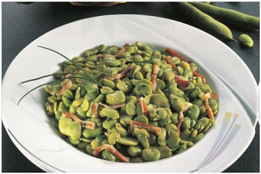 Saubohnen (Fave) alla romana